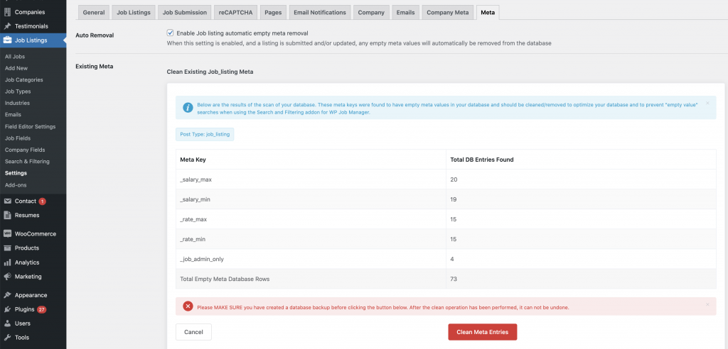 Empty Meta Cleanup (Free) Plugin with Field Editor Integration (remove existing meta) | sMyles ...